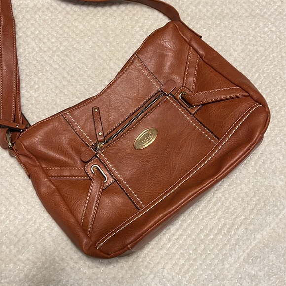 boc | Bags | Boc Born Concept Brown Vegan Leather Should Bag Purse ...
